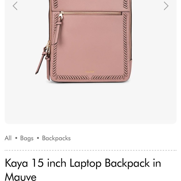Calpak | Bags | Calpak Mauve Laptop Backpack | Poshmark